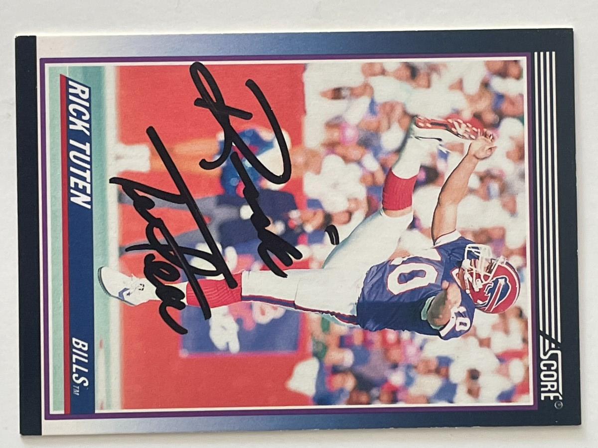 Buffalo Bills Rick Tuten 1990 Score signed trading card | EstateSales.org