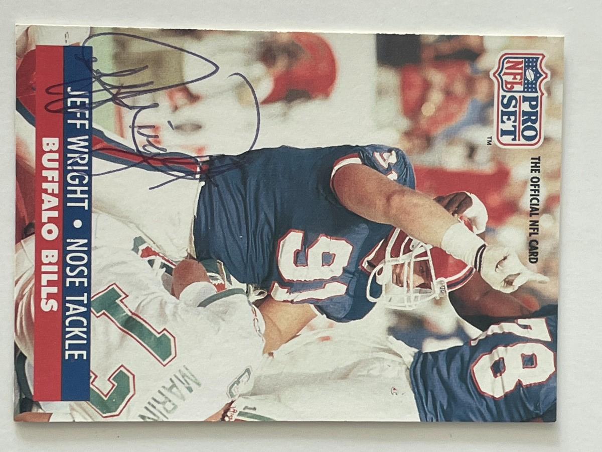 Buffalo Bills Jeff Wright 1991 NFL #89 signed card | EstateSales.org