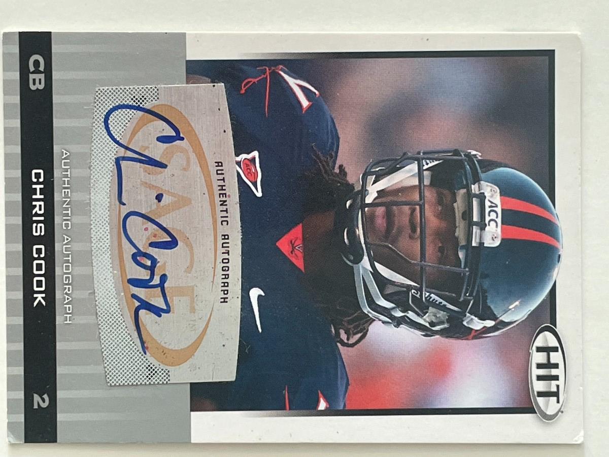 Chris Cook signed autograph card | EstateSales.org
