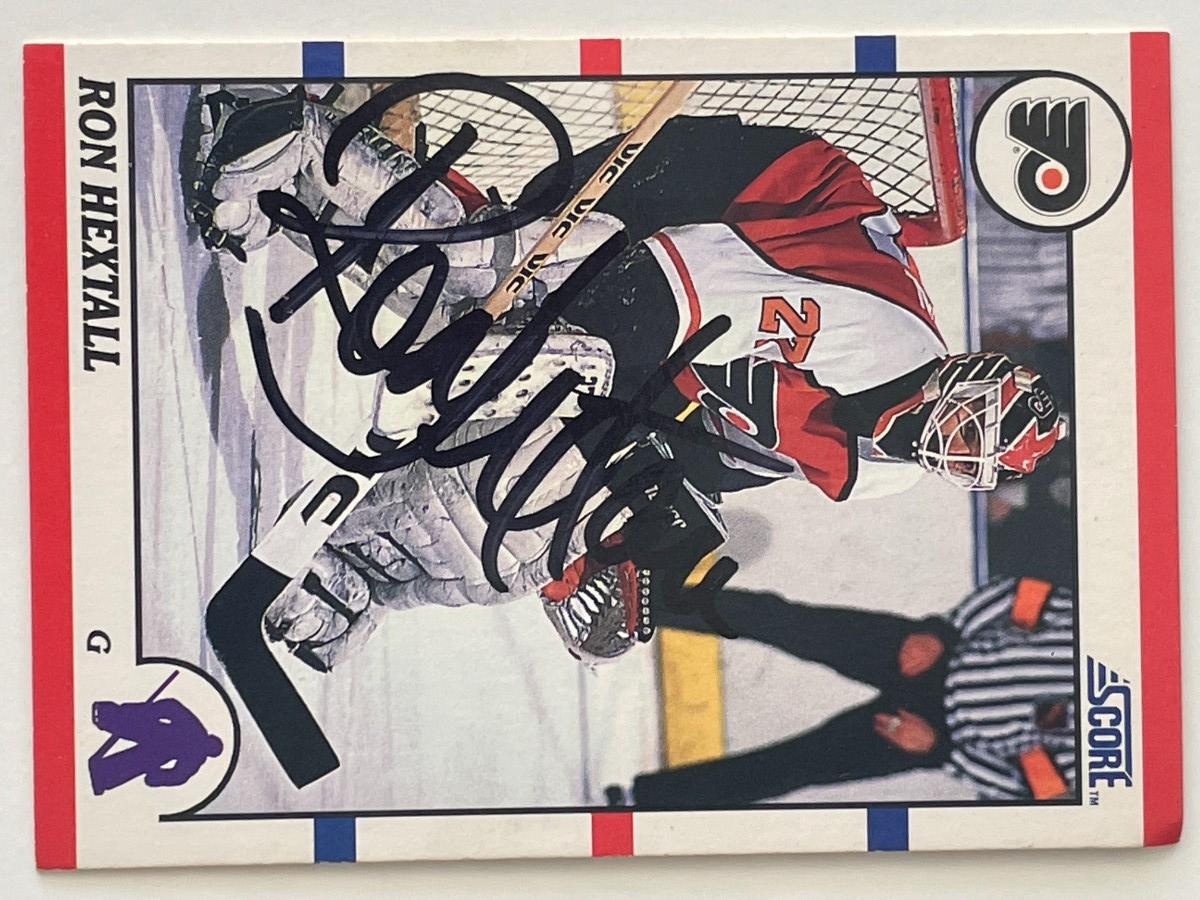 Philadelphia Flyers Ron Hextall 1990 Score #25 signed trading card ...