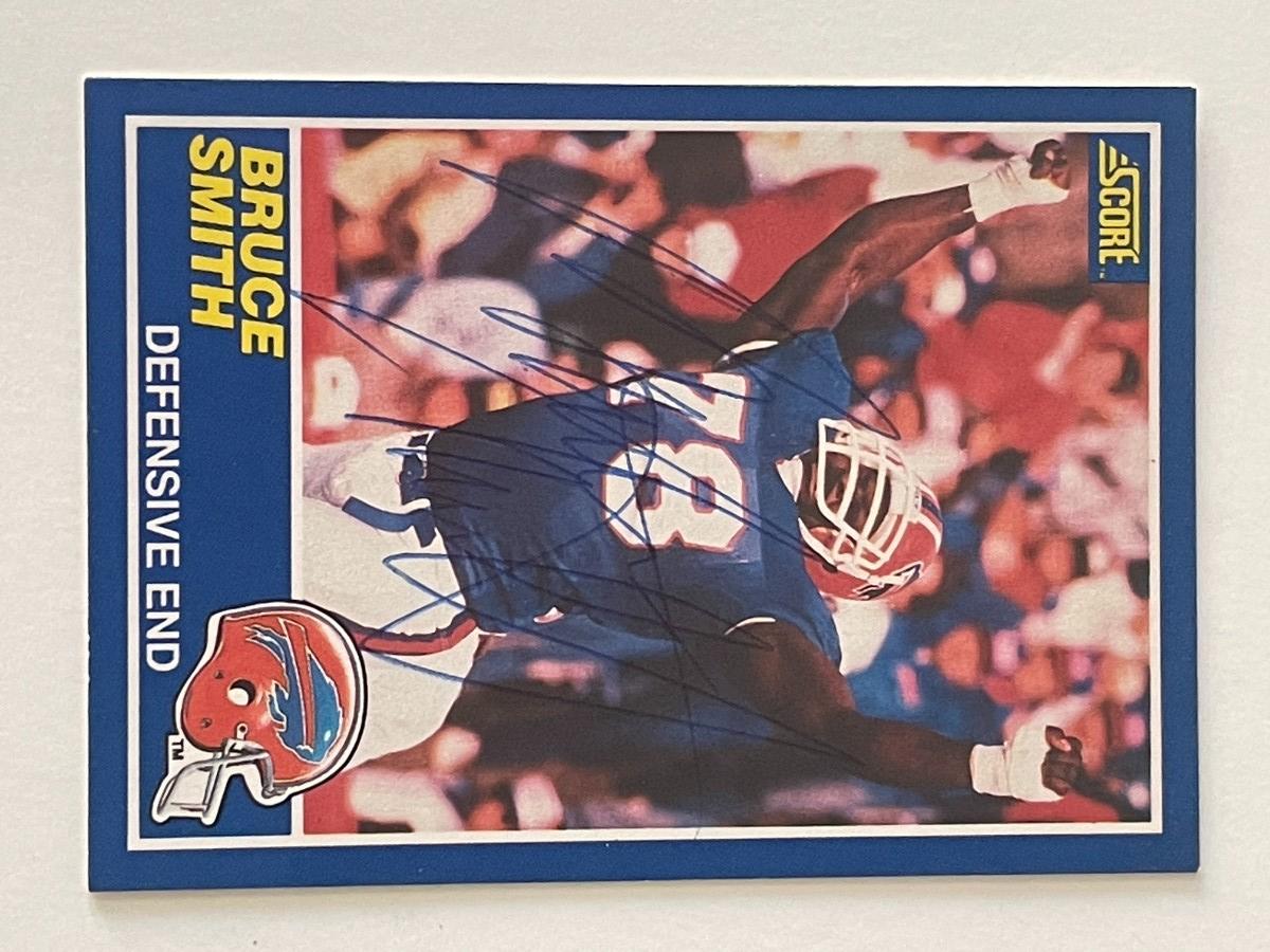 Buffalo Bills Bruce Smith 1989 Score #19 signed card | EstateSales.org