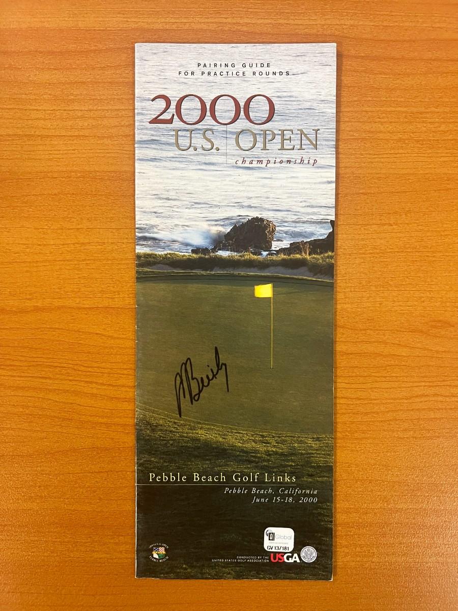 2000 Pebble Beach 100th U.S. Open Championship Mike Brisky signed ...