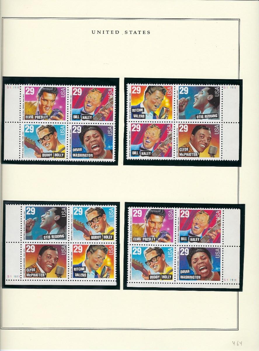 Music Legends Collectors Stamp Sheet 16 x 29 cent stamps | EstateSales.org