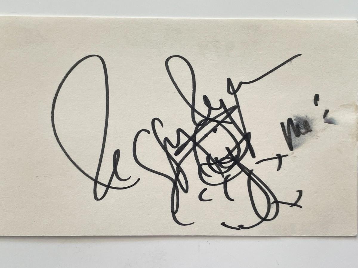 Peggy Ryan original signature cut | EstateSales.org