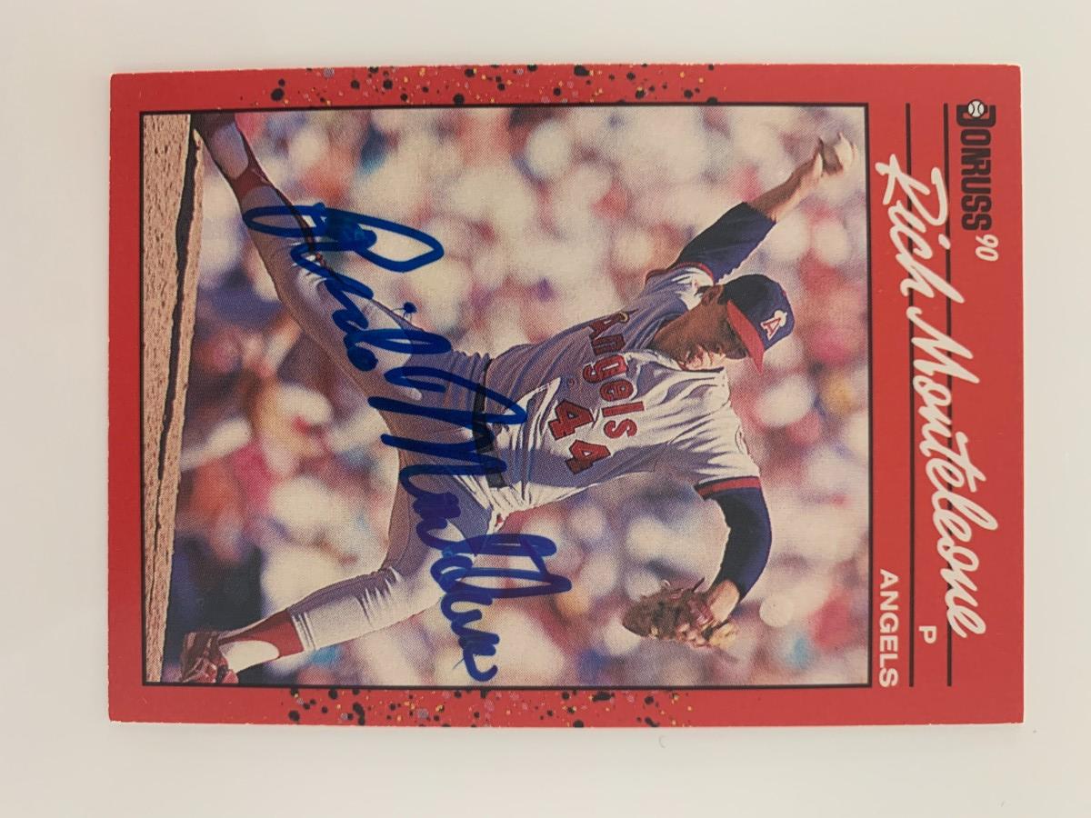 Rick Monteleone signed baseball card | EstateSales.org