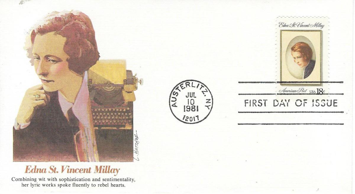 Edna St. Vincent Millay FDC | EstateSales.org