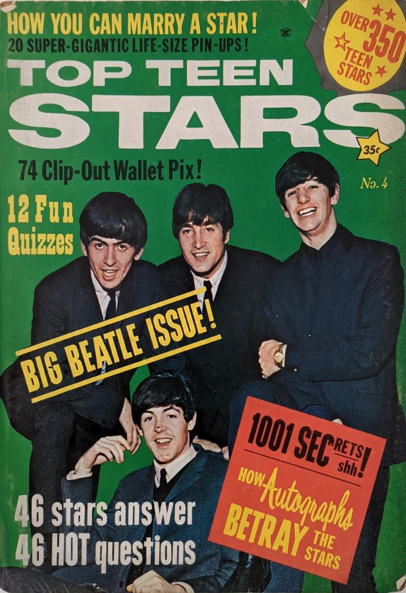 1964 Beatles TOP TEEN STARS magazine Issue #4 | EstateSales.org