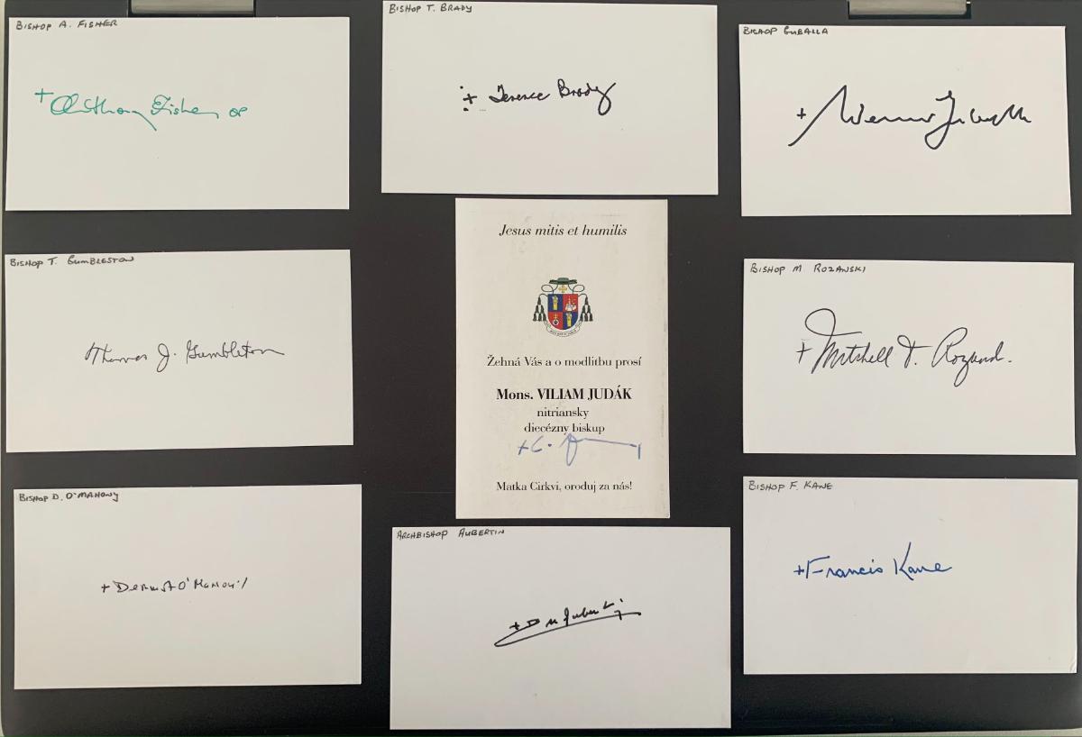 Set of Nine Bishops, original signatures | EstateSales.org