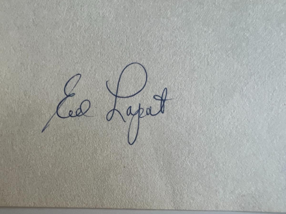 Ed Lopat original signature | EstateSales.org