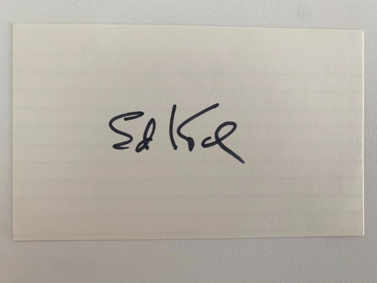 NYC Mayor Ed Koch original signature | EstateSales.org