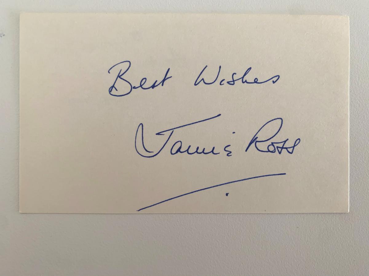 Jamie Ross original signature | EstateSales.org