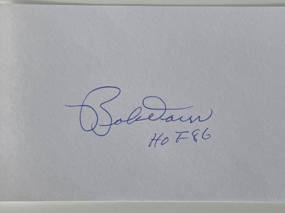 Boston Red Sox Bobby Doerr autograph note | EstateSales.org