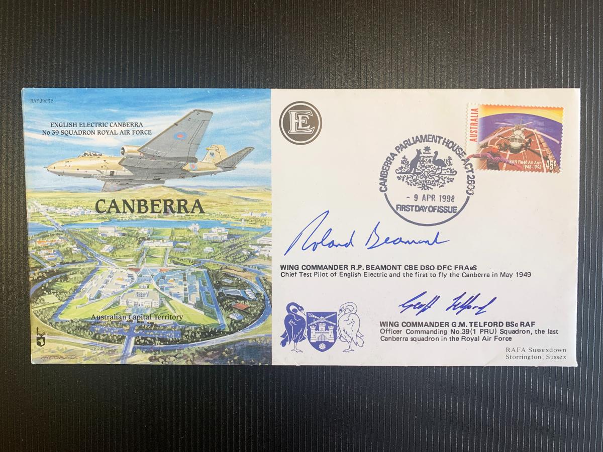 Roland P Beamont and G M Telford signed first day cover | EstateSales.org