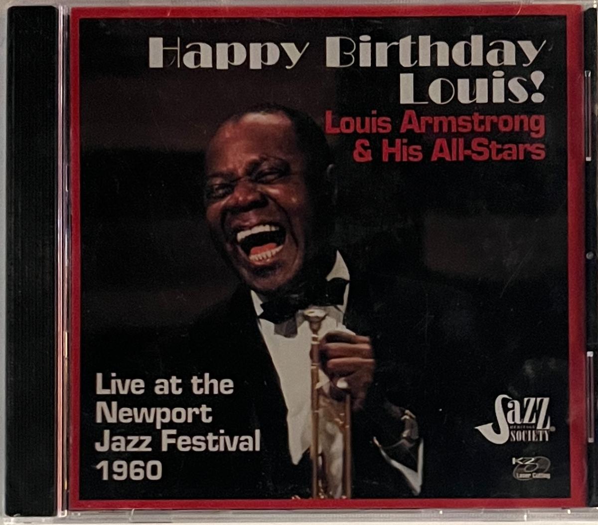 Louis Armstrong Happy Birthday Louis CD. 5x6 inches | EstateSales.org