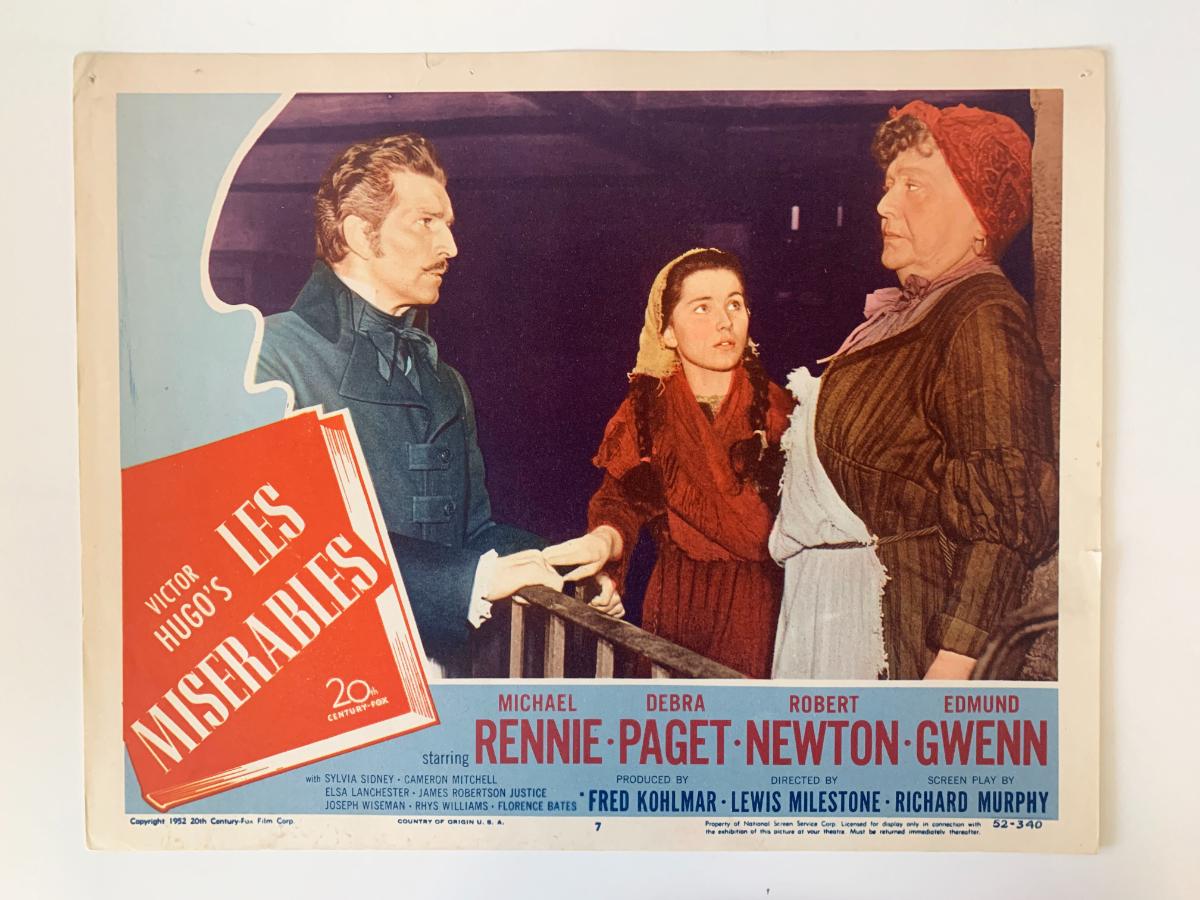 Les Misérables original 1952 vintage lobby card | EstateSales.org