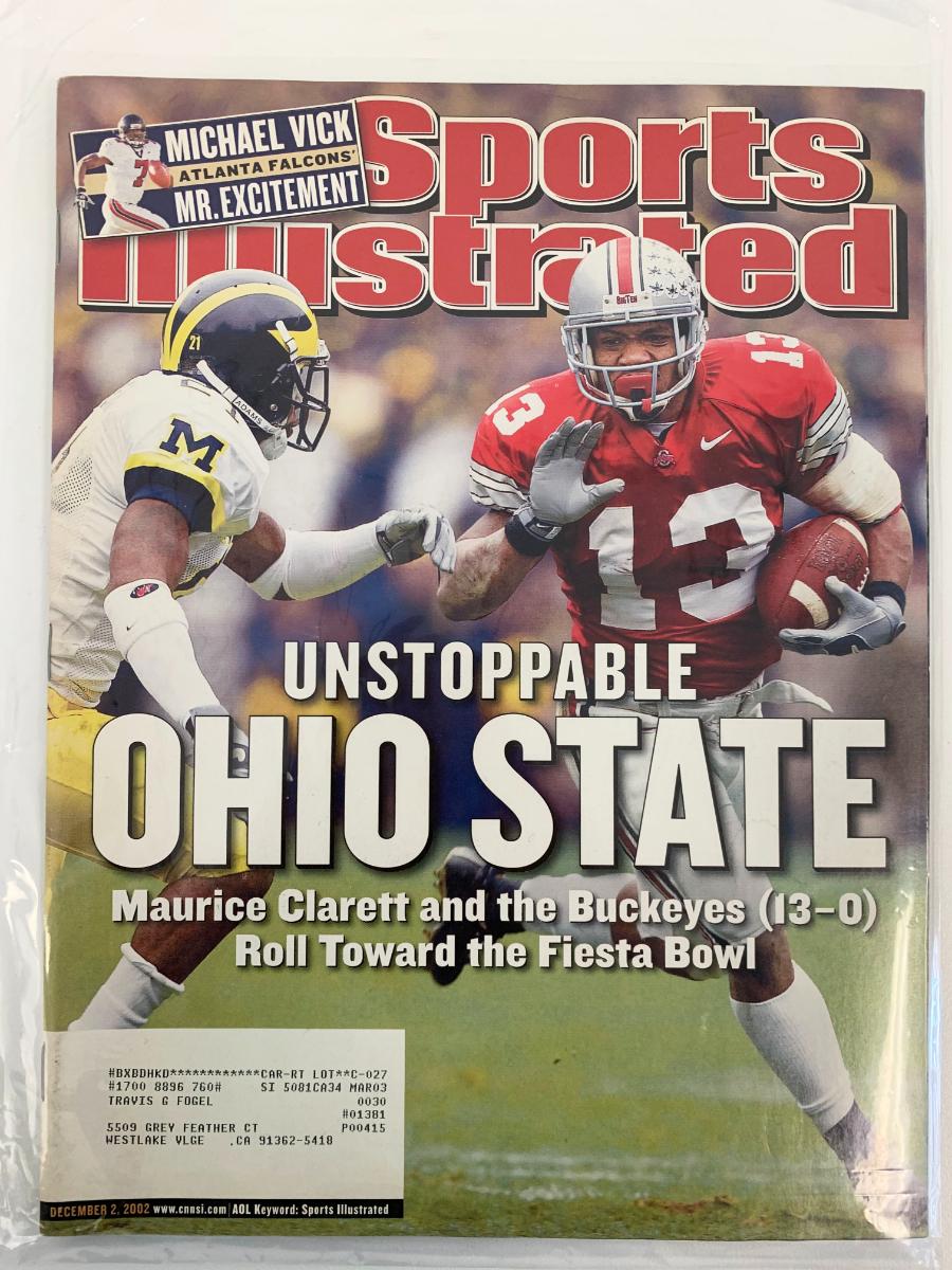 Sports Illustrated Magazine Dec 2 2002 Maurice Clarett Ohio State ...