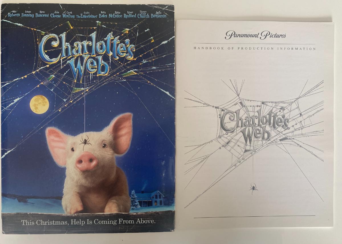 Charlotte's Web movie press booklet and production information handbook ...