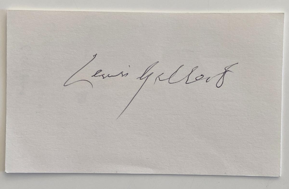 Director Lewis Allen original signature | EstateSales.org