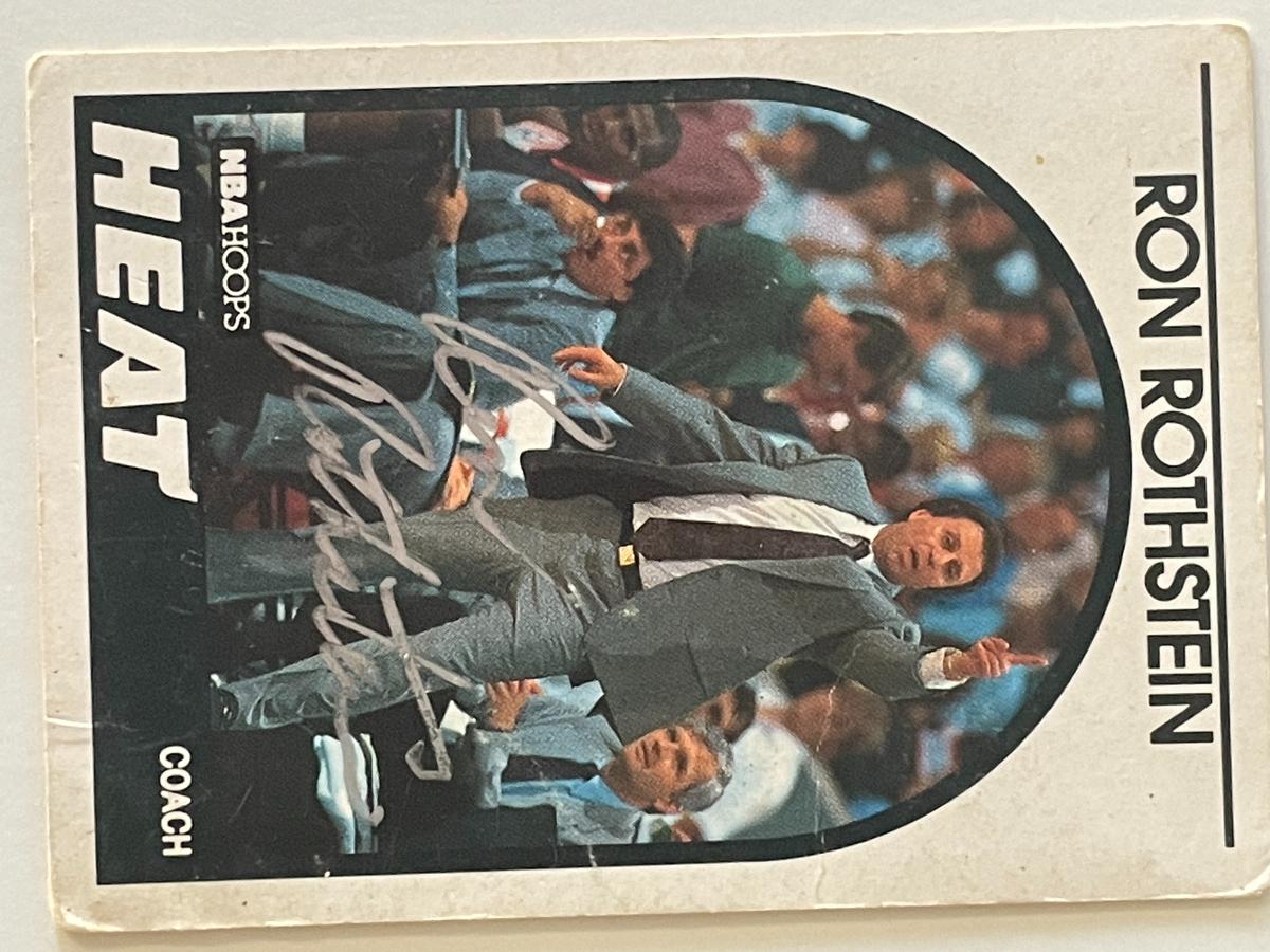 Miami Heat Coach Ron Rothstein 1989 NBA #172 signed trading card ...