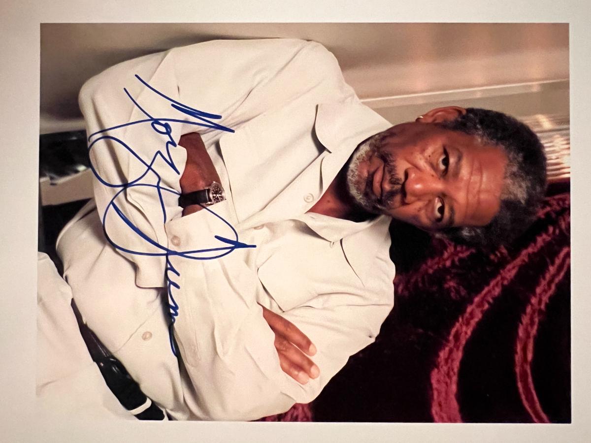 Morgan Freeman facsimile signed photo. 8x10 inches | EstateSales.org
