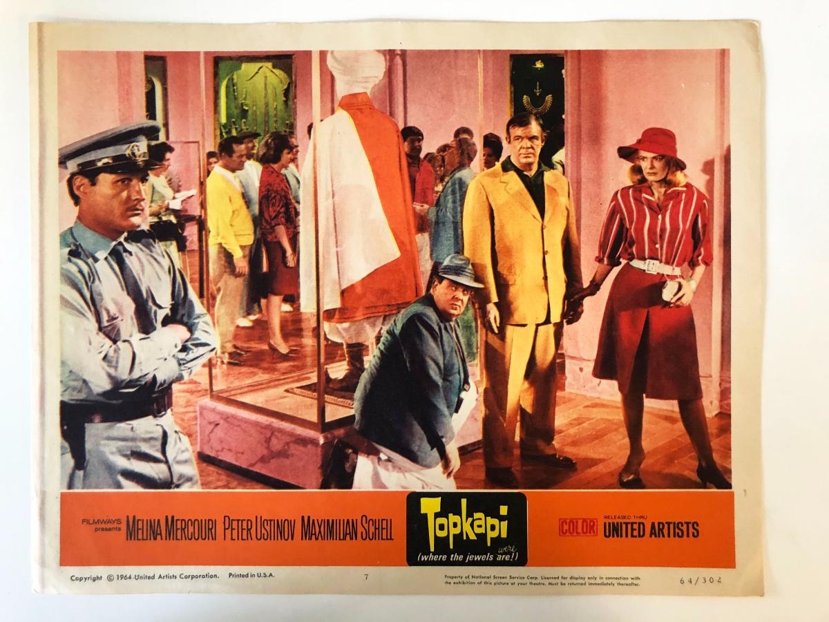 Topkapi original 1964 vintage lobby card | EstateSales.org