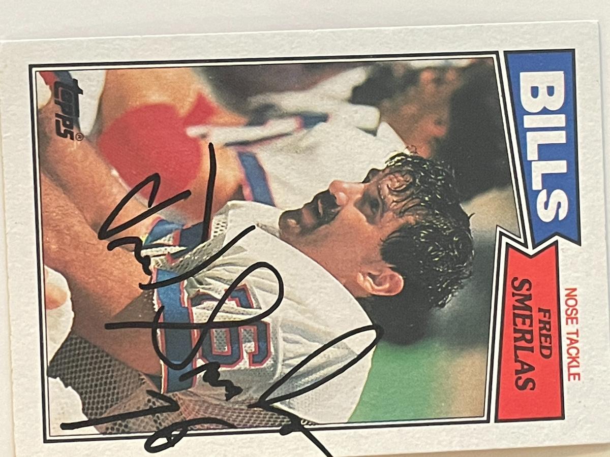 Buffalo Bills Fred Smerlas signed 1987 Topps #368 trading card ...