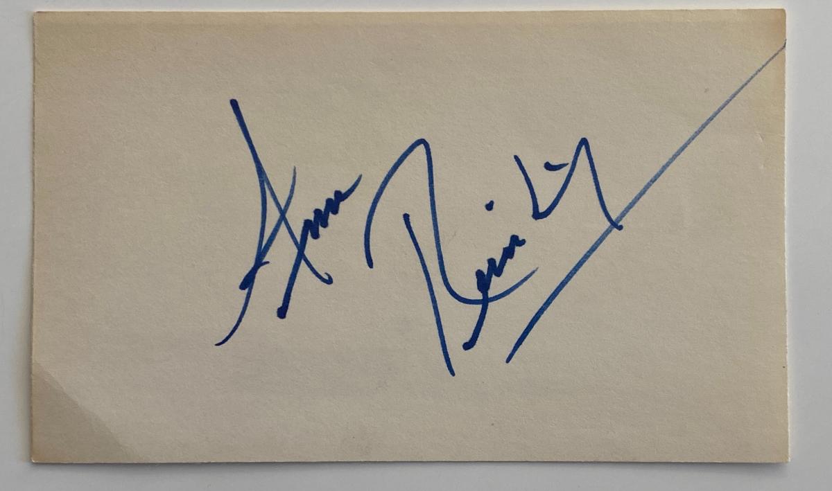Ann Reinking original signature | EstateSales.org