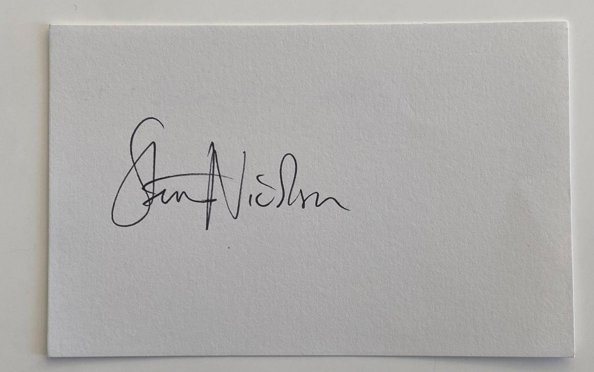 Stan Nicholsonoriginal signature | EstateSales.org