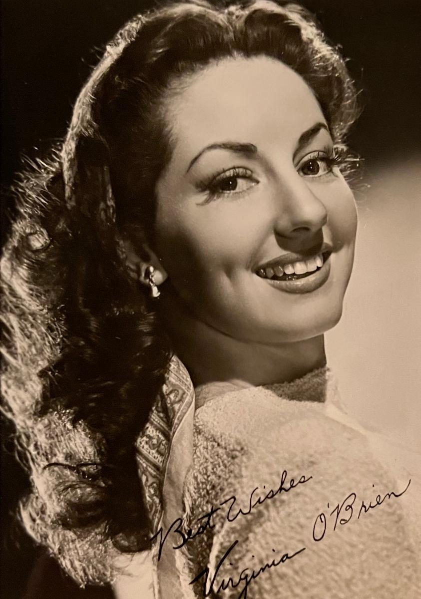 Virginia O'Brien facsimile signed photo. 3x5 inches | EstateSales.org