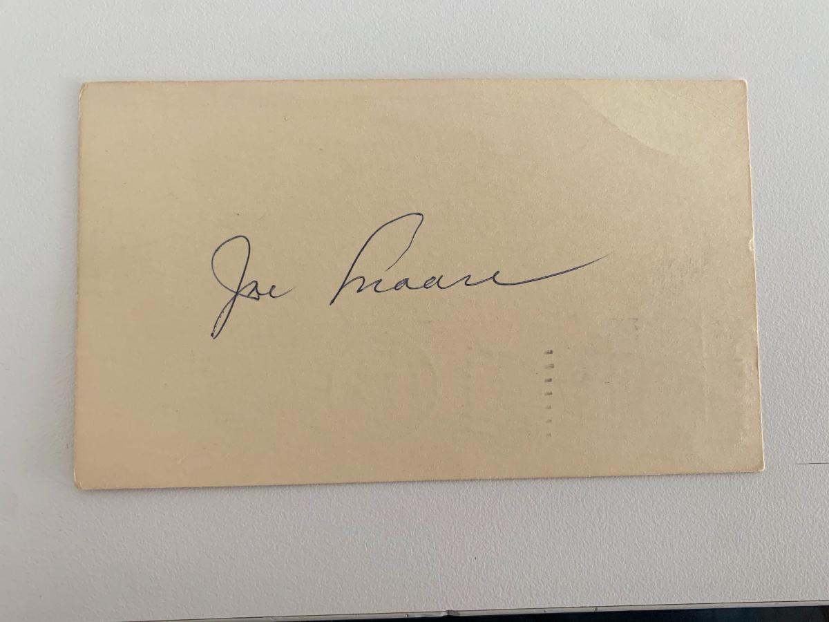 Joe Moore original signature | EstateSales.org
