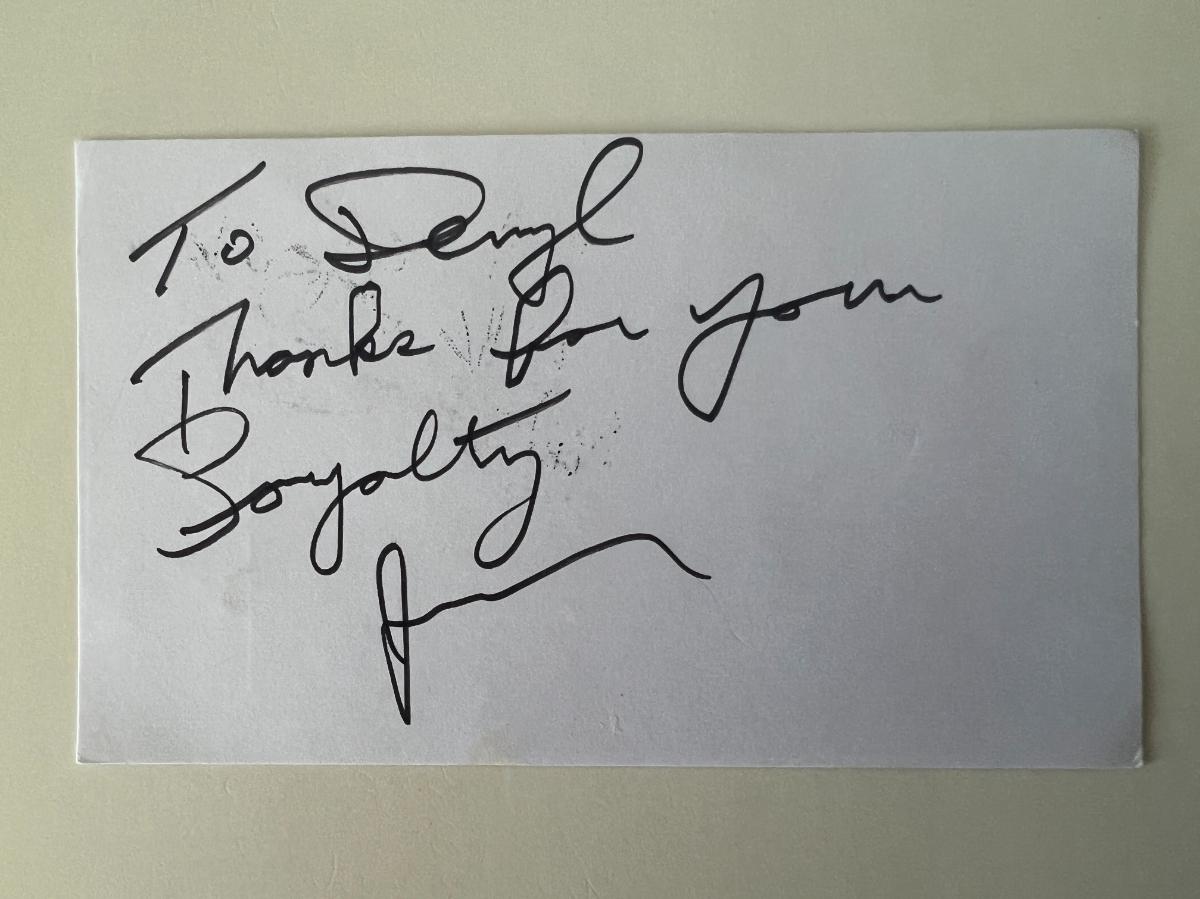 Singer Jay Black original signature | EstateSales.org