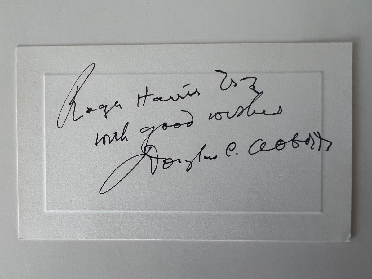 Douglas Abbott original signature | EstateSales.org