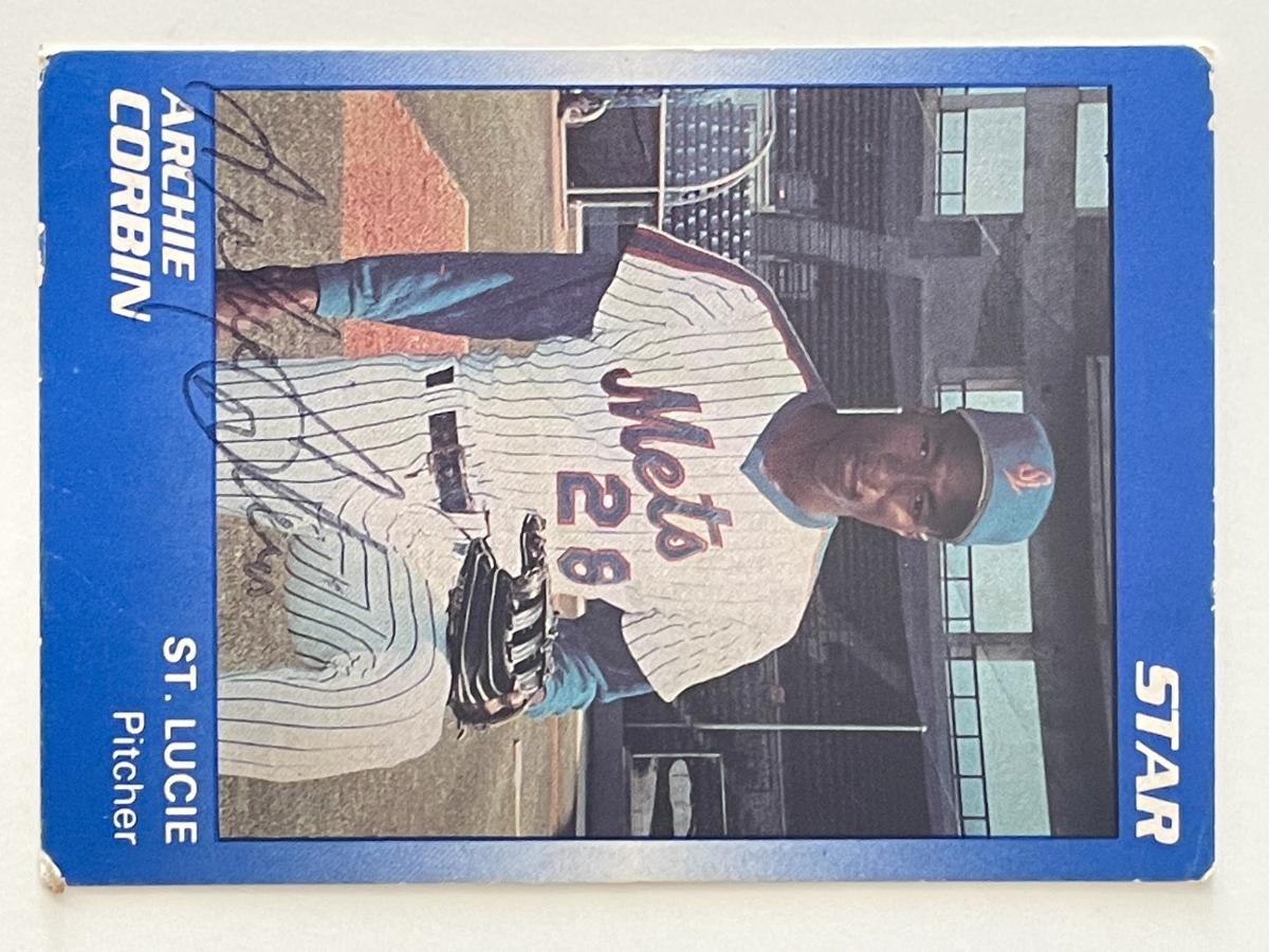 Mets Archie Corbin signed 1990 Star #4 trading card | EstateSales.org