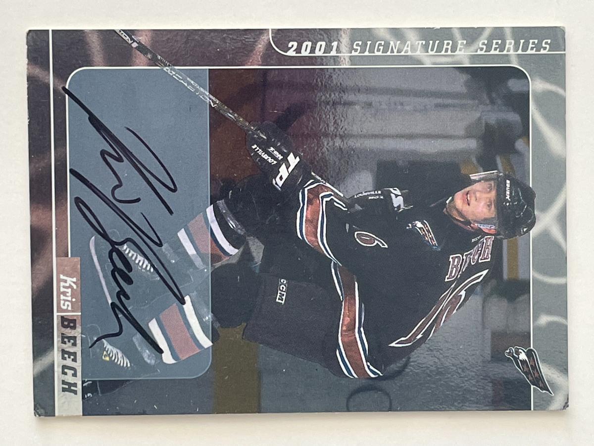 Kris Beech signed autograph card | EstateSales.org