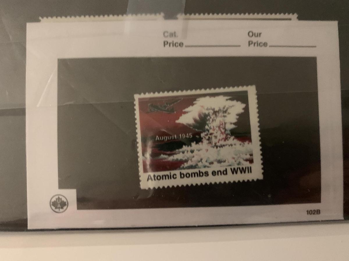 Atomic Bombs End WWII stamp- rare | EstateSales.org