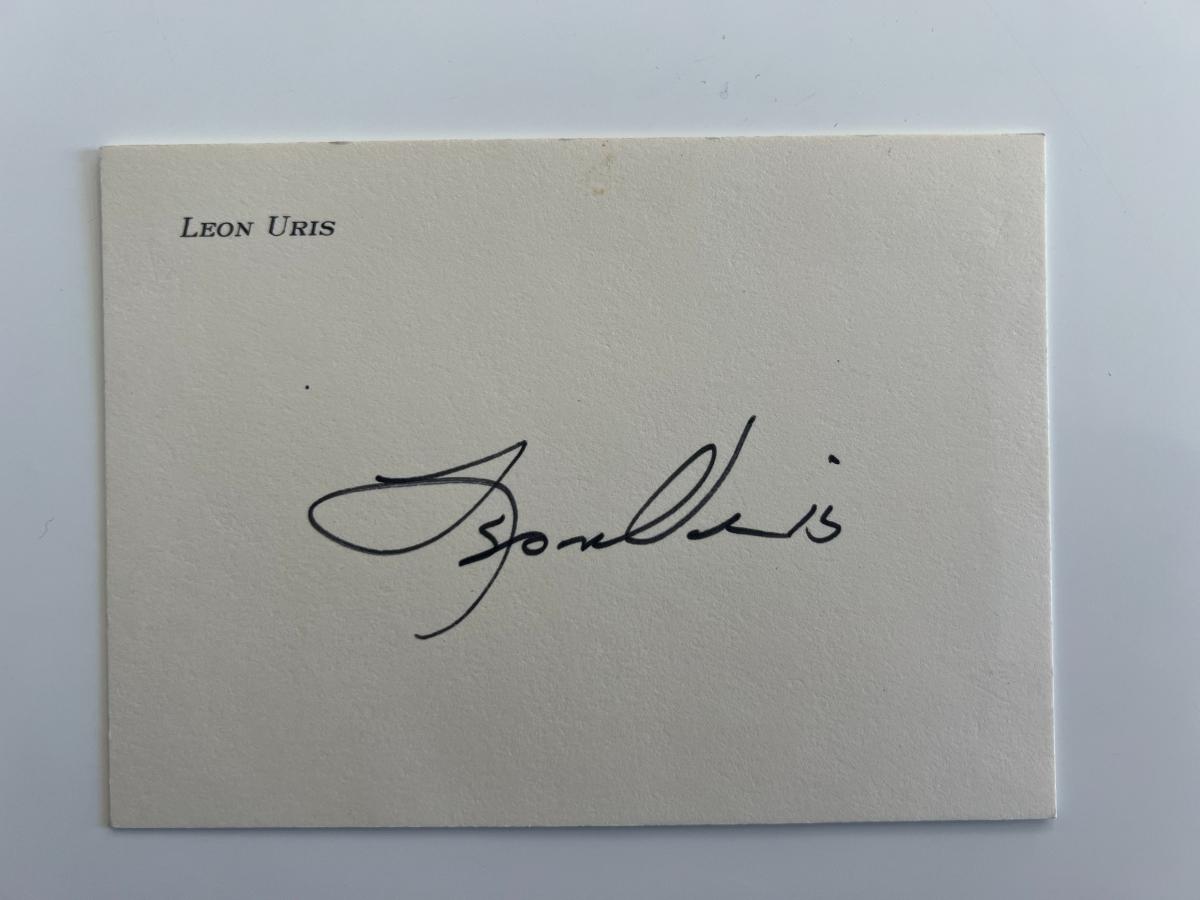 Leon Uris original signature | EstateSales.org