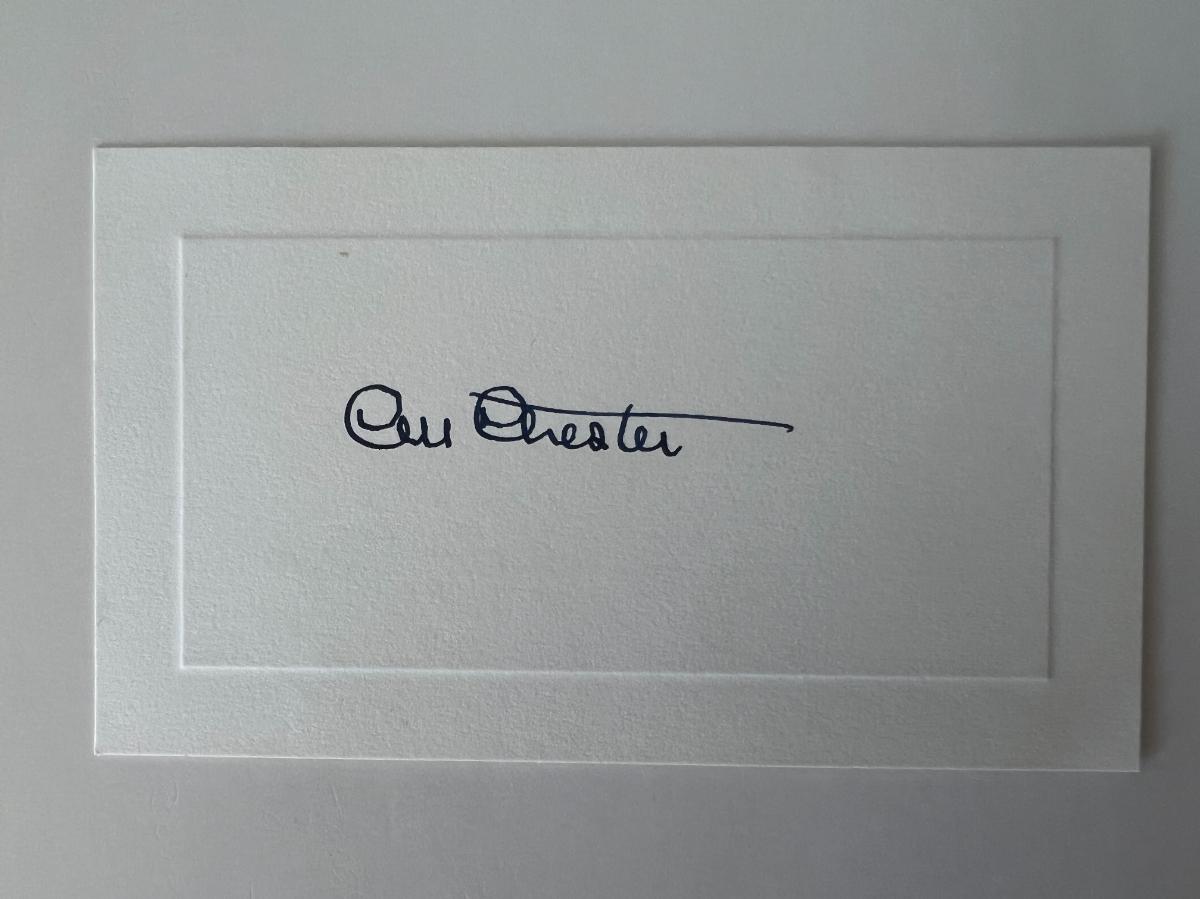 WWI Colby Mitchell Chester original signature | EstateSales.org