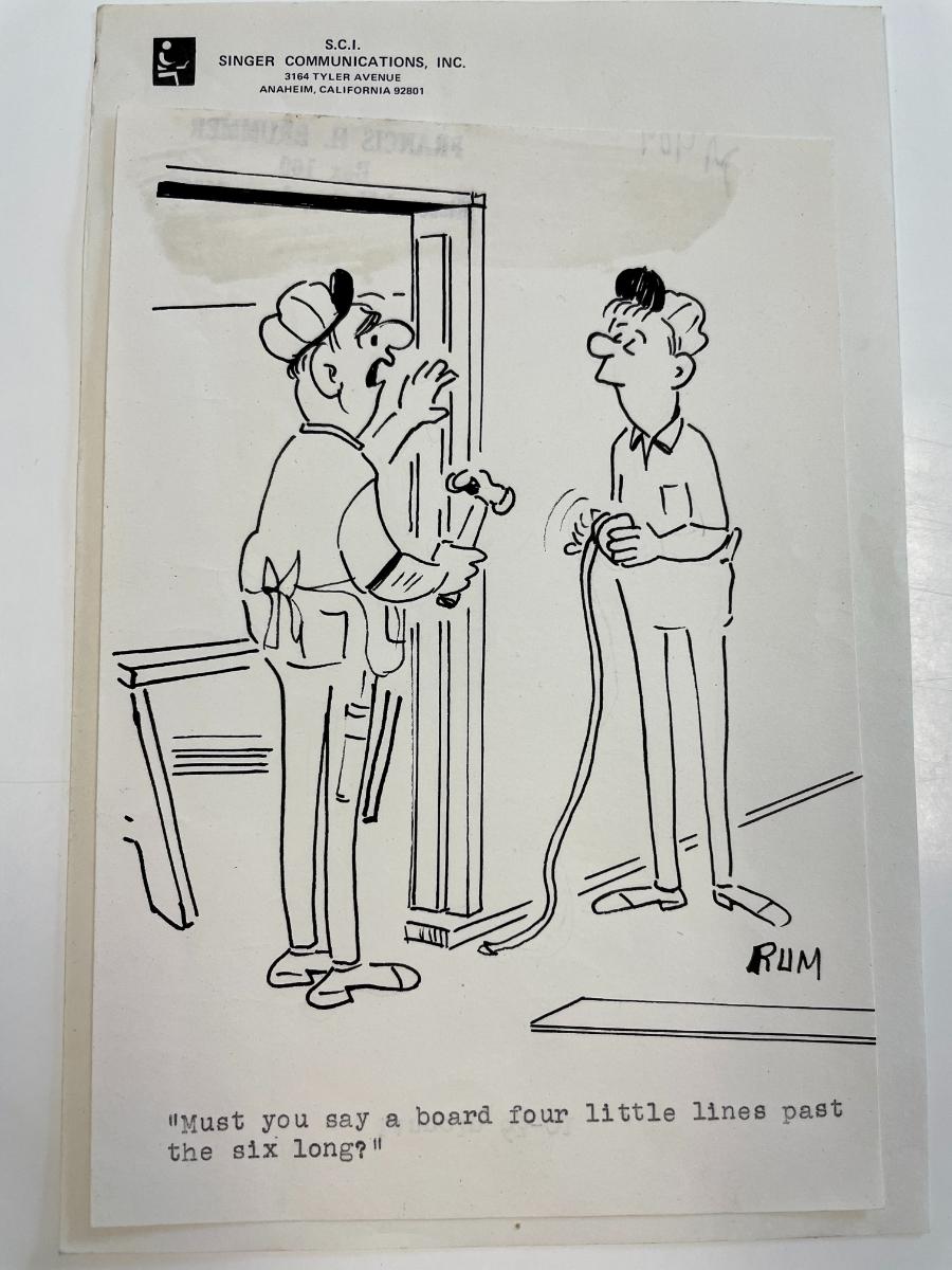 Frank Brummer Original Cartoon | EstateSales.org