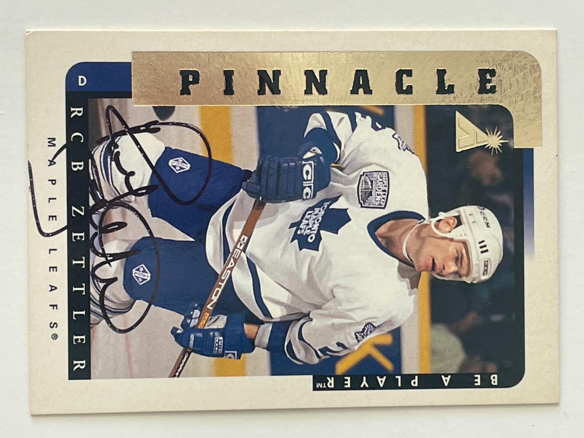 Toronto Maple Leafs Rob Zettler 1997 Pinnacle #64 signed trading card ...