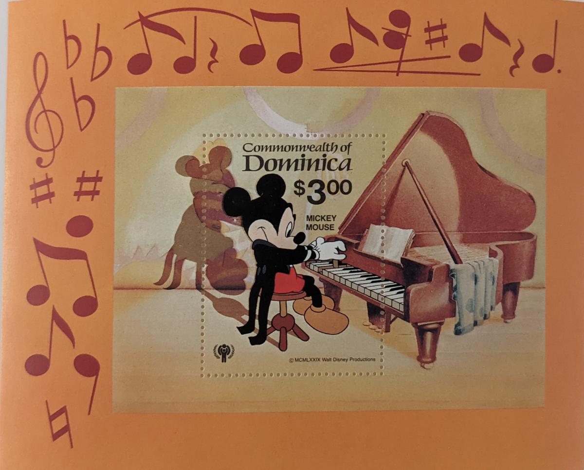 Mickey Mouse Souvenir Stamp Sheet | EstateSales.org