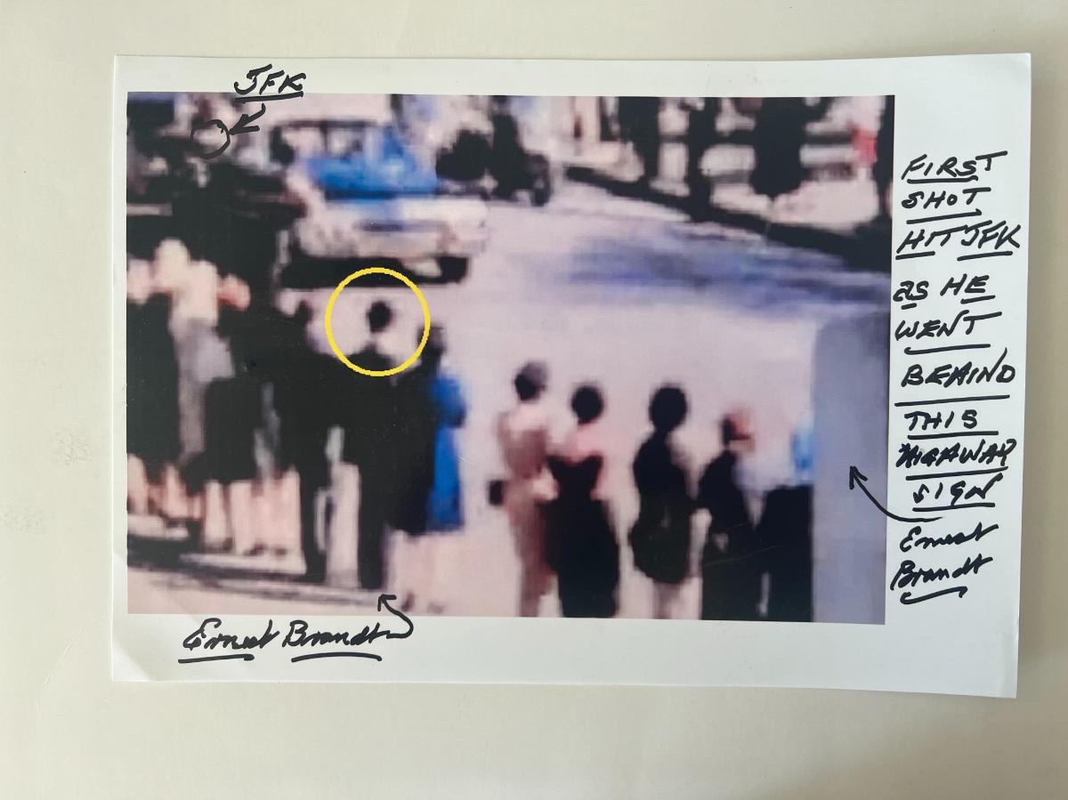 JFK assassination James M. Moore signed photo | EstateSales.org