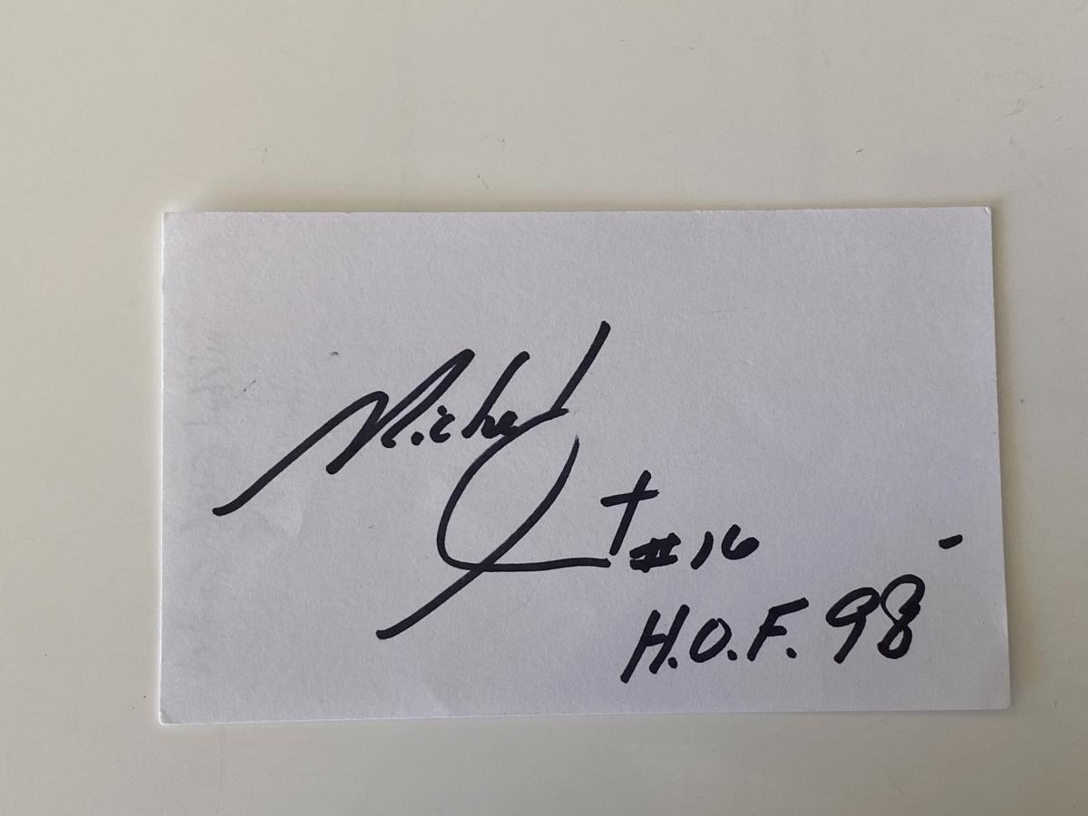 HOF Michael Cosley original signature | EstateSales.org