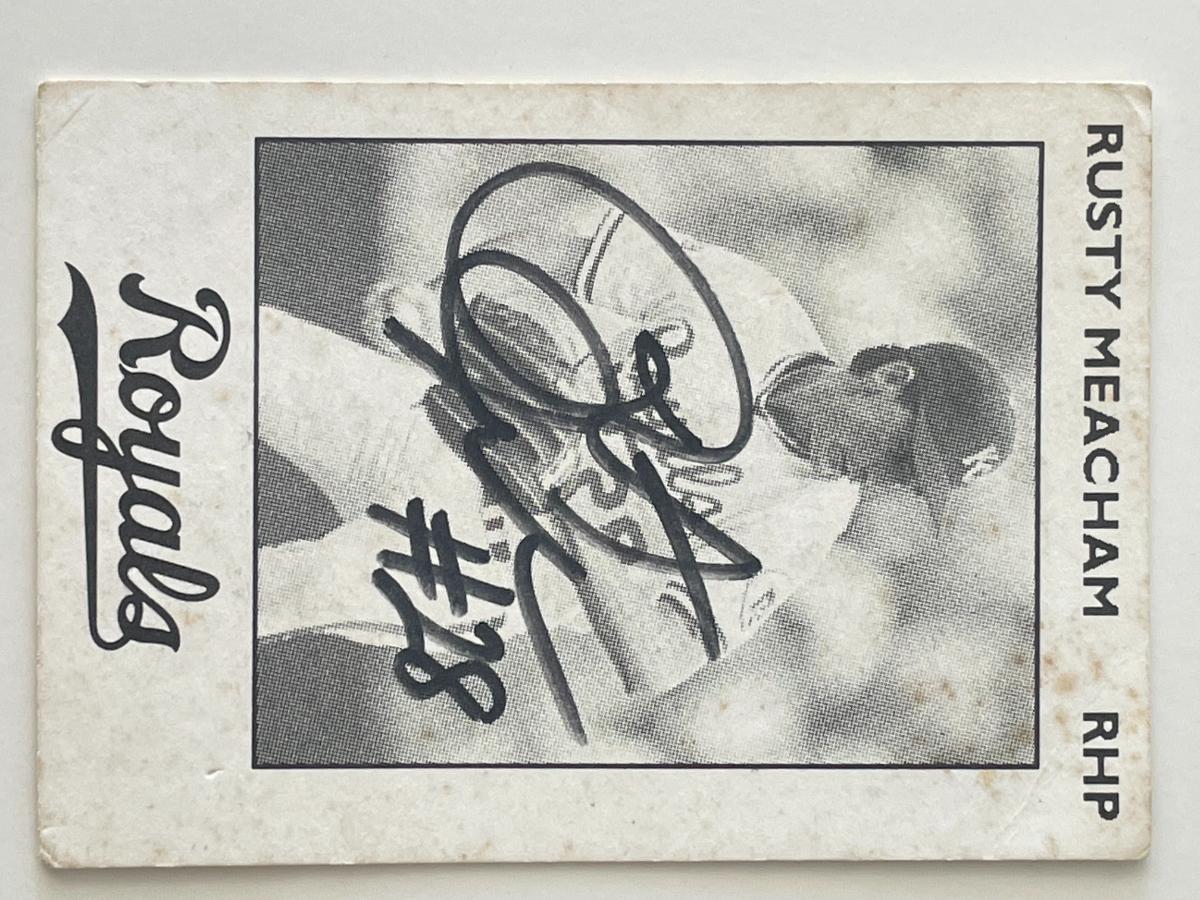 Kansas City Royals Rusty Meacham signed trading card | EstateSales.org