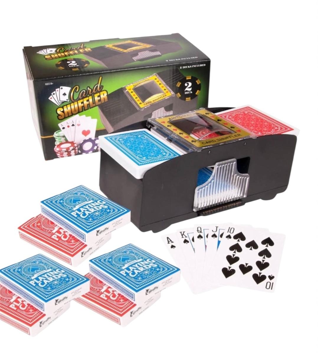 Party Pack Automatic Battery Operated Card Shuffler w/6 Standard Size ...