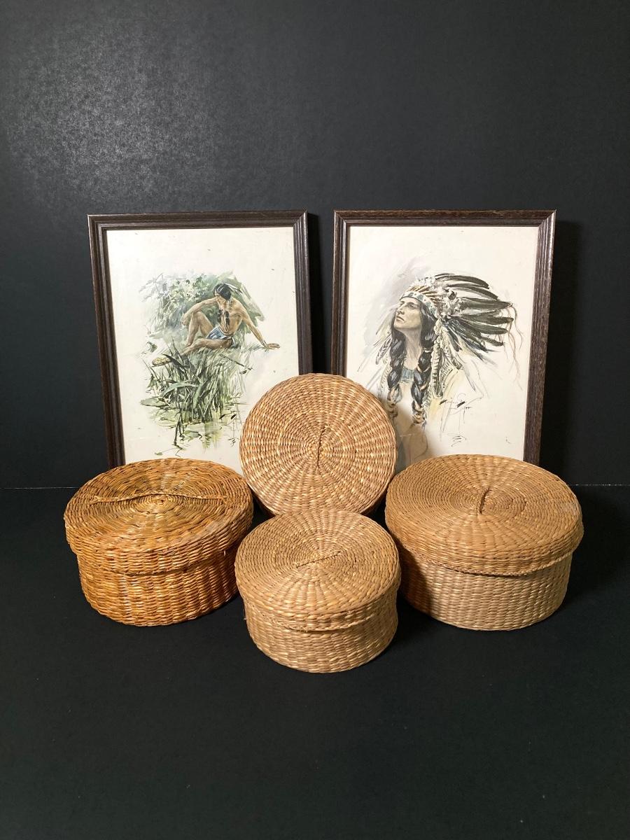 LOT 58: Vintage Native American Harrison Art Work by Artist Harrison ...