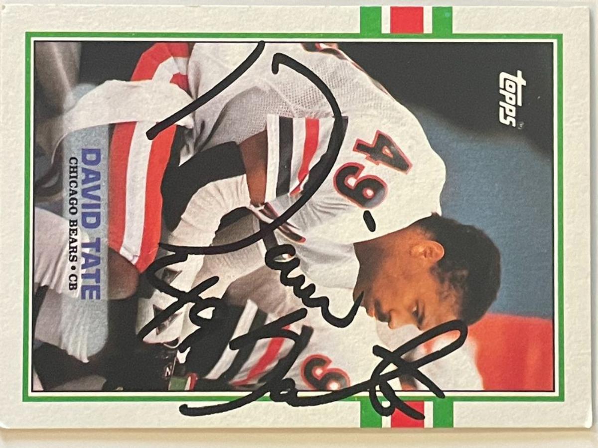 Chicago Bears David Tate 1989 Topps #67 trading card | EstateSales.org