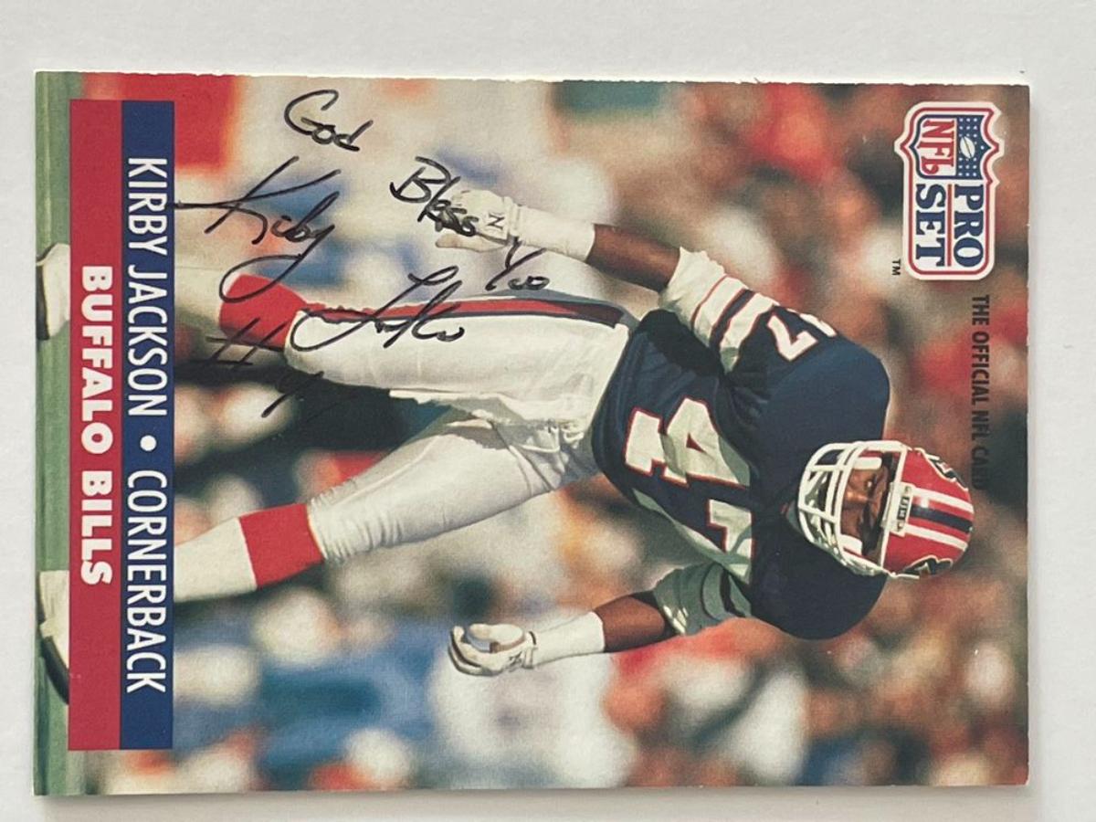 Buffalo Bills Kirby Jackson 1991 NFL #77 signed card | EstateSales.org