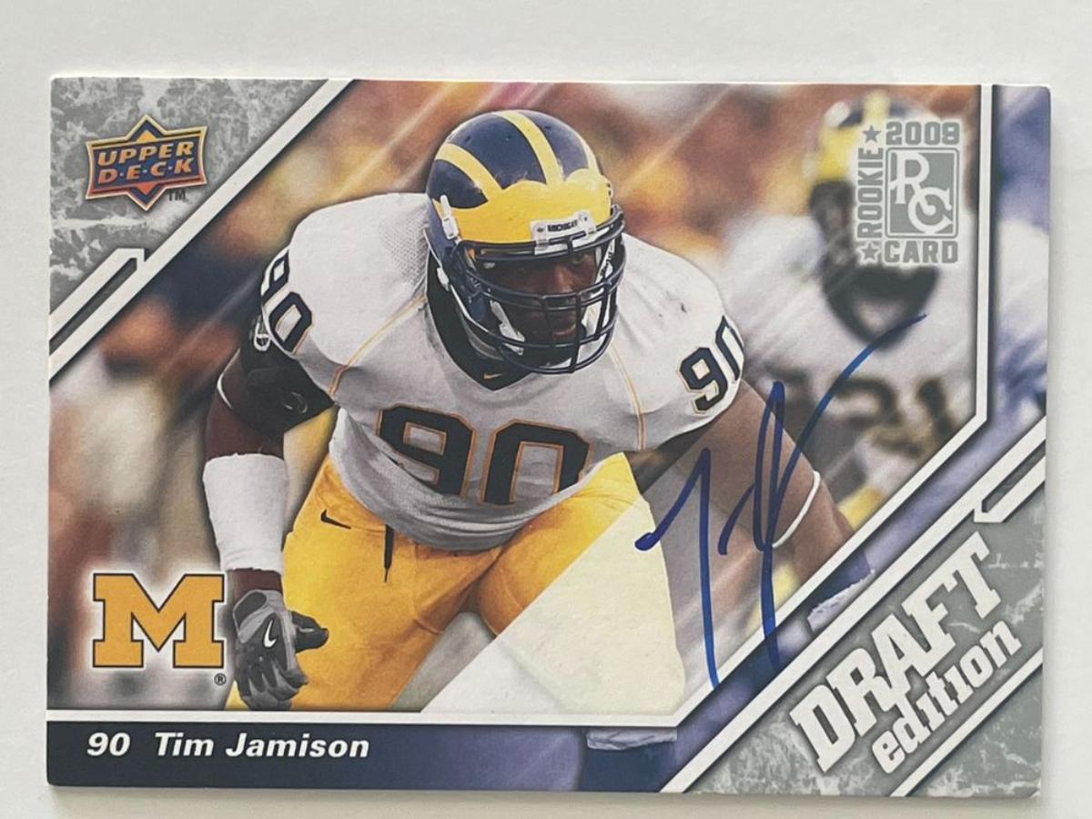 Tim Jamison 2009 NFL Draft Edition #104 signed trading card ...