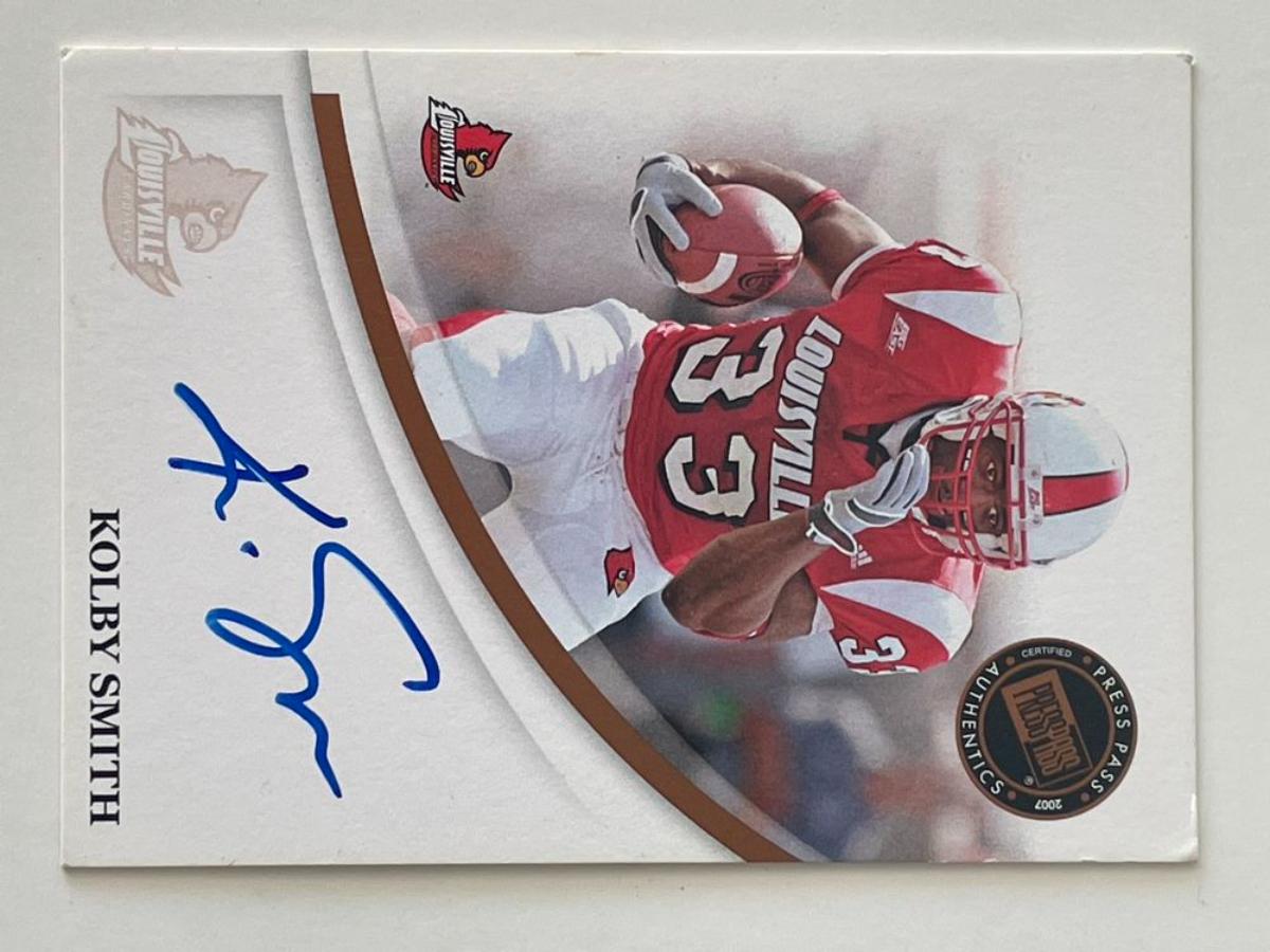 Kolby Smith signed 2007 Press Pass Authentics trading card ...