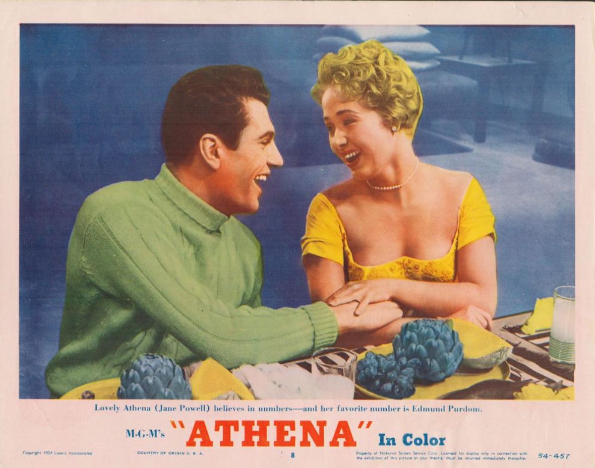 Athena 1954 original vintage lobby card | EstateSales.org